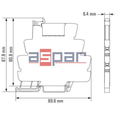Weidmüller relay TRS 24VDC 1CO - 1122770000, 1CO, 6A, 24VDC