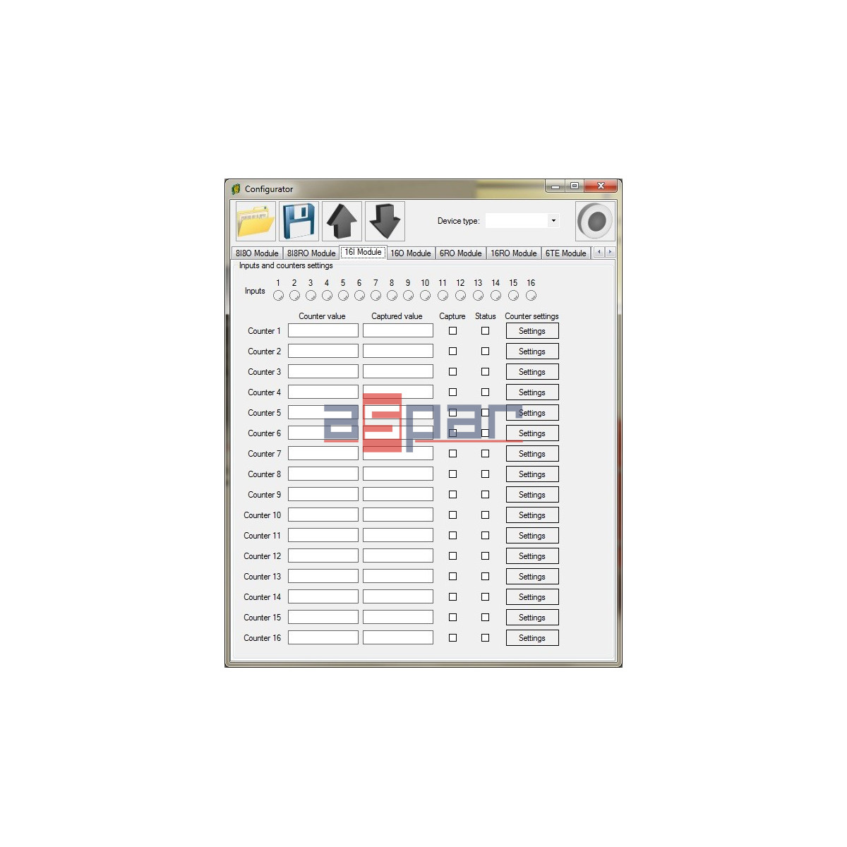 SDM-16I, IO Modbus module, 16 digital inputs, SDM16I, Modbus, RTU ...