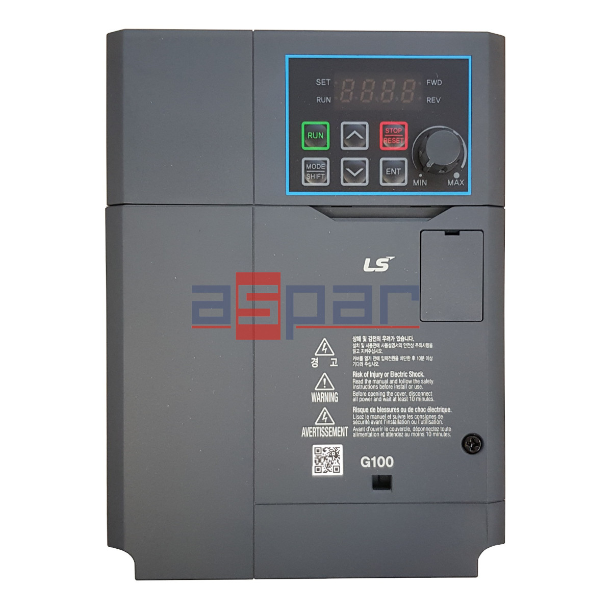 LSLV0040G100-4EOFN, LV0040G100, G100, inwerter, 4,0kW, 3-phase, LS, U/f ...