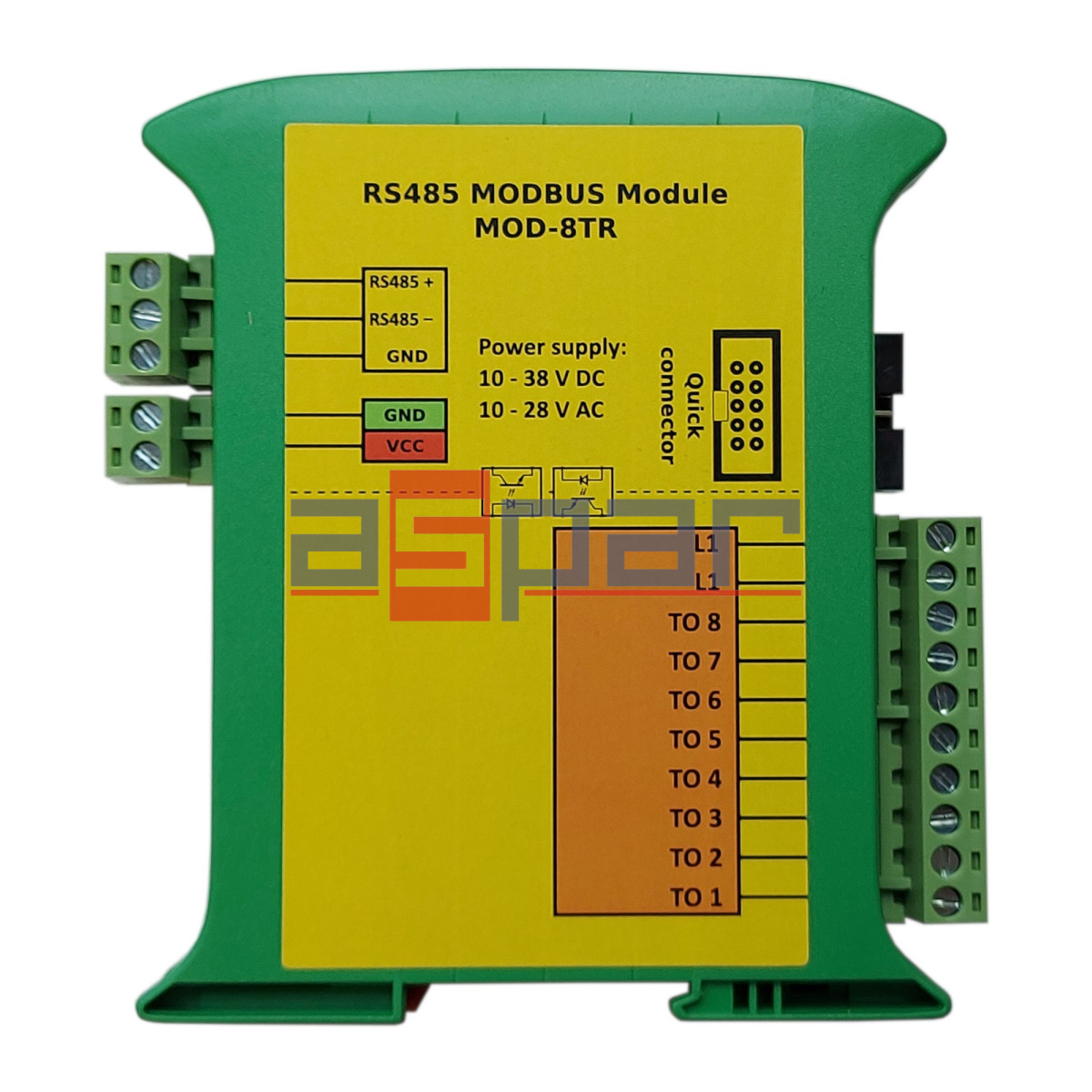 MOD-8TR, 8 triac outputs, IO Modbus module, MOD8TR, Modbus, sfar, SLIM ...
