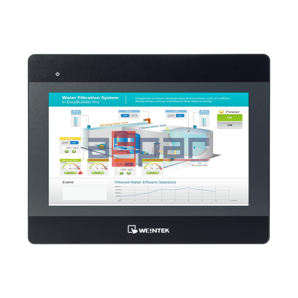 MT8106iP, HMI, MT8106, Human Machine Interface, Weintek