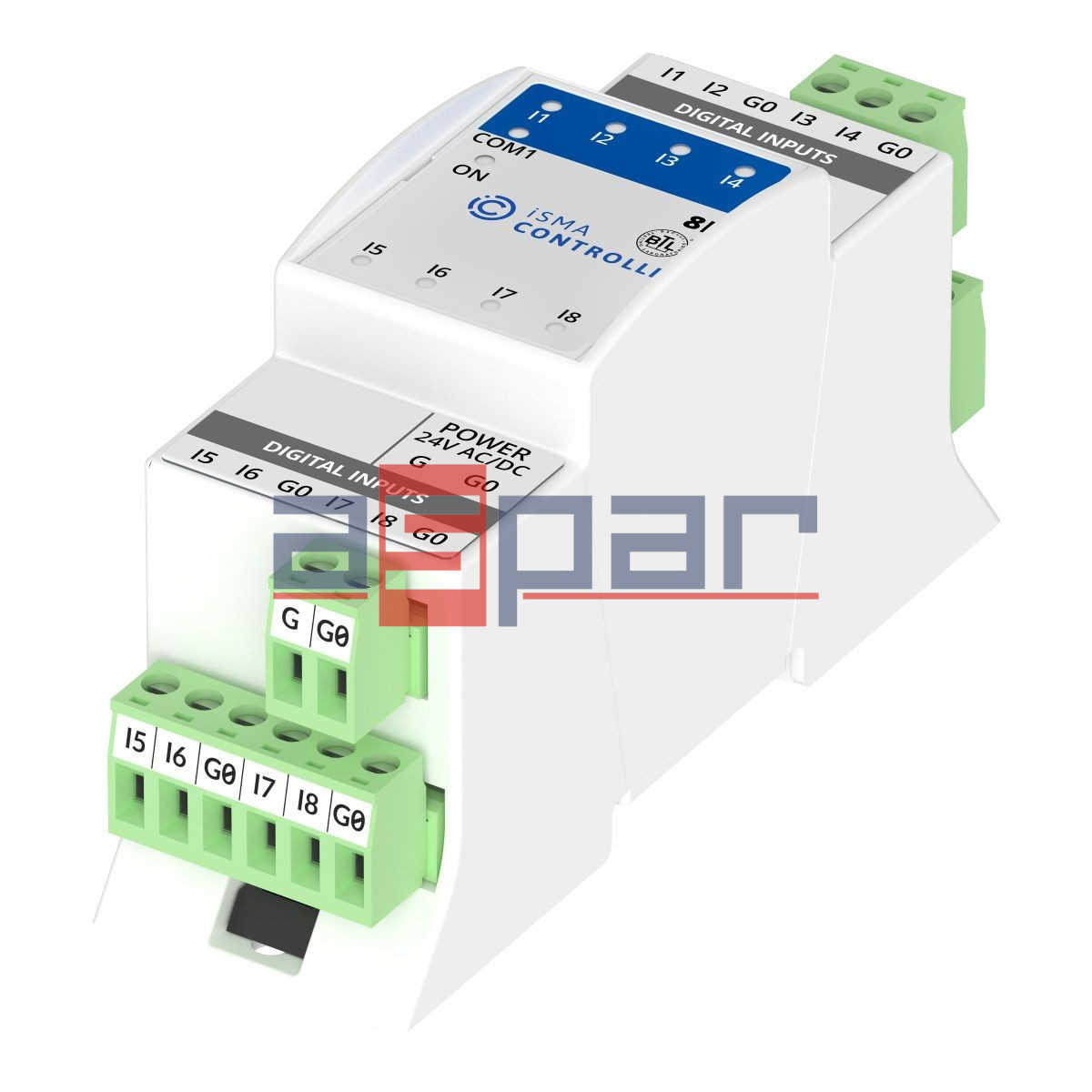 iSMA-B-24I, Moduł I/O,24 wejścia, iSMA, Bacnet, Modbus