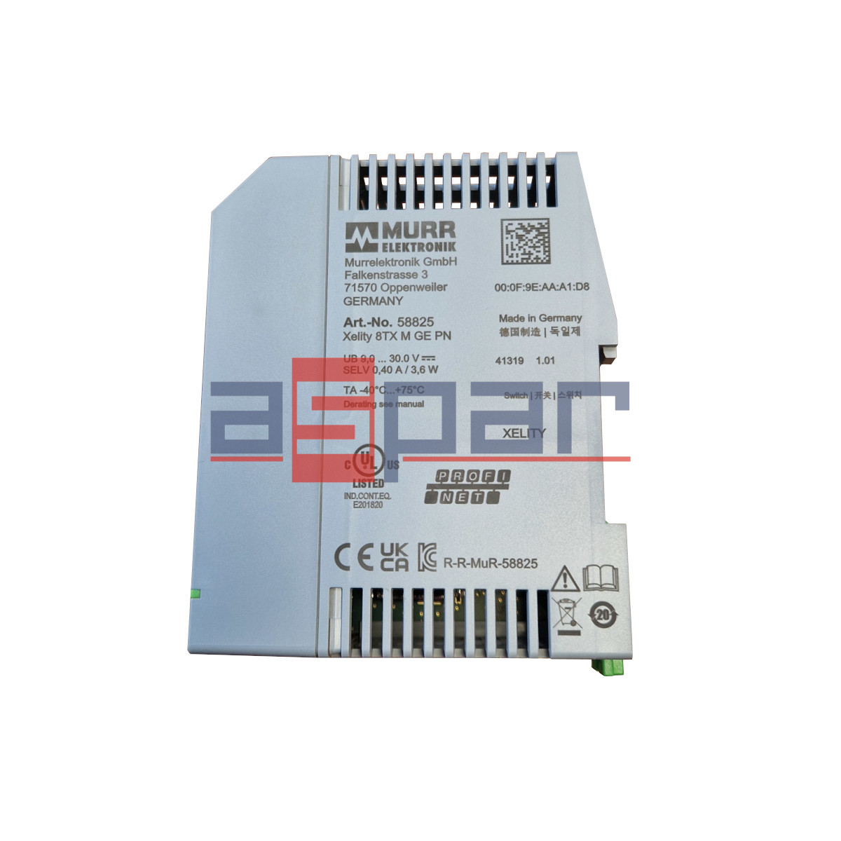 Xelity 8TX M GE PN 1000Mbit (58825) - managed switch, Murr Elektronik