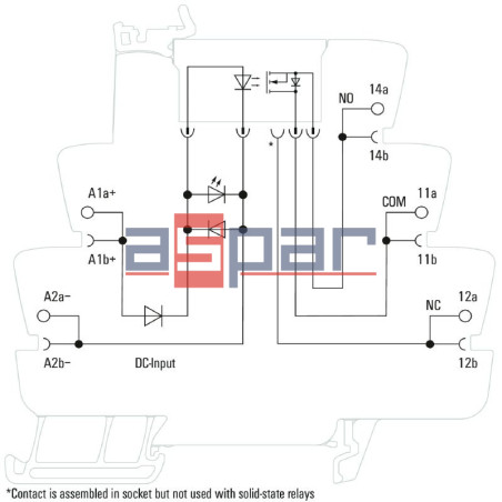 Weidmüller SSR relay TOS 24VDC 24VDC2A - 1127170000, 1NO, 2A, 3-33VDC