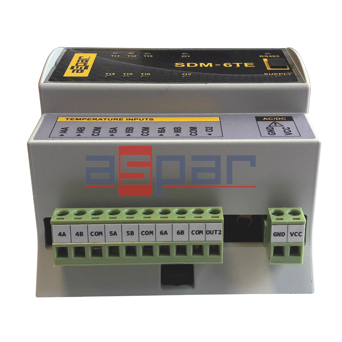 SDM-6TE, IO Modbus module, 6 temperature inputs, io module, SDM6TE, RTU ...