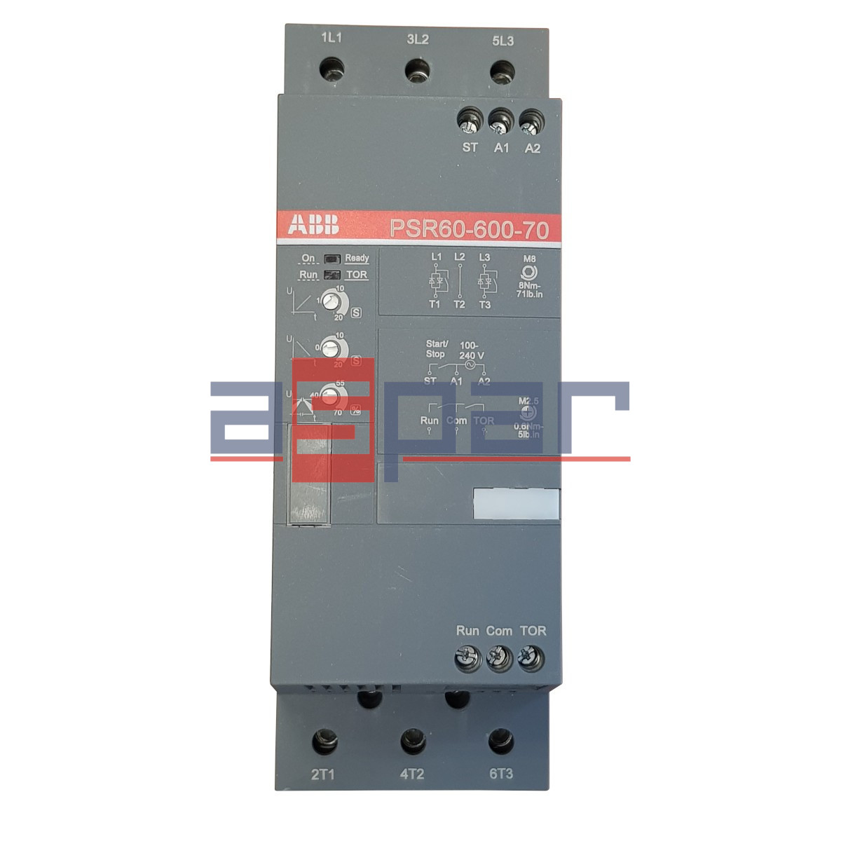 ABB, softstart, PSR60-600-70, 30kW, 60A,control 100-240VAC, PSR60, PSR60-600